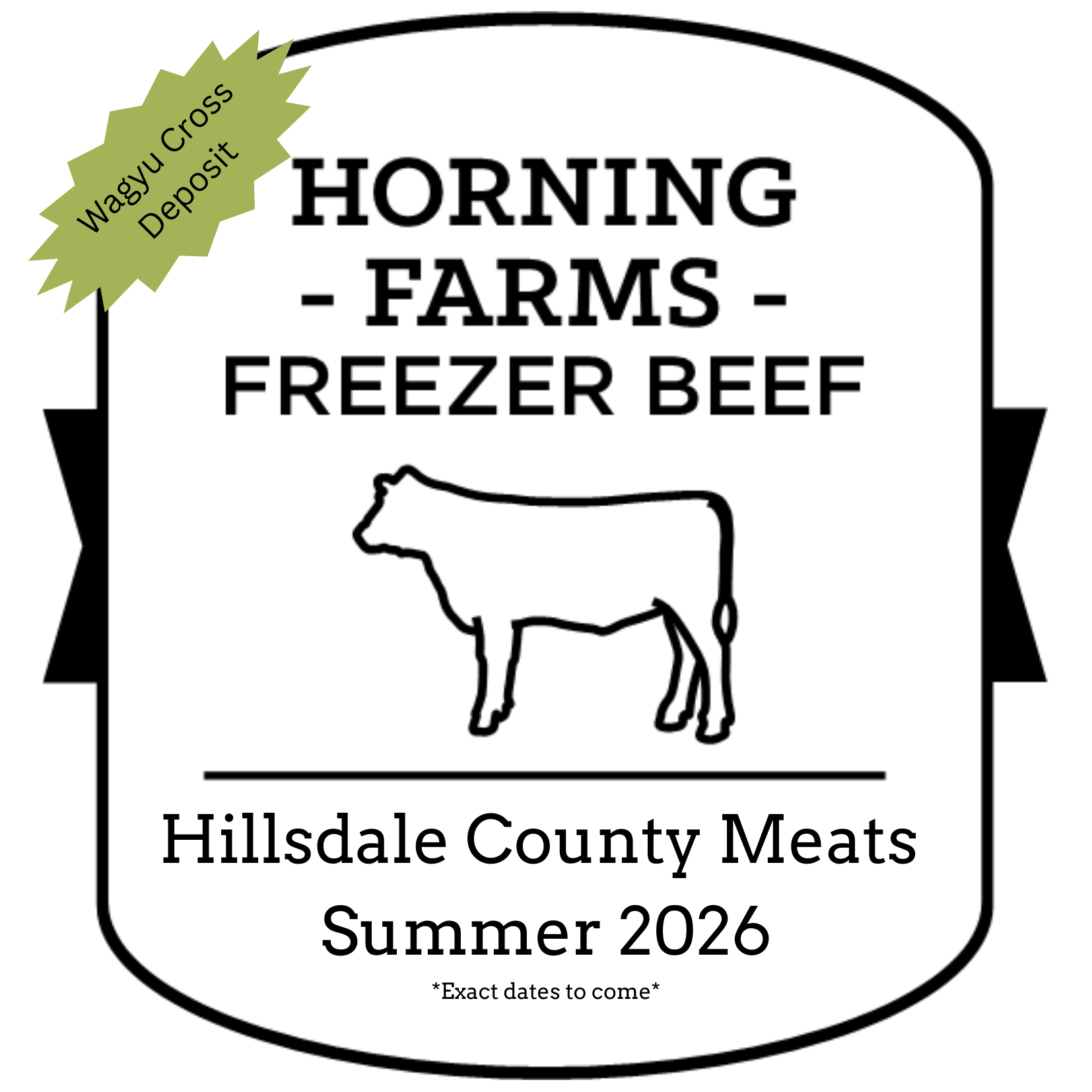 Wagyu Cross Deposit – Horning's Farm Shop